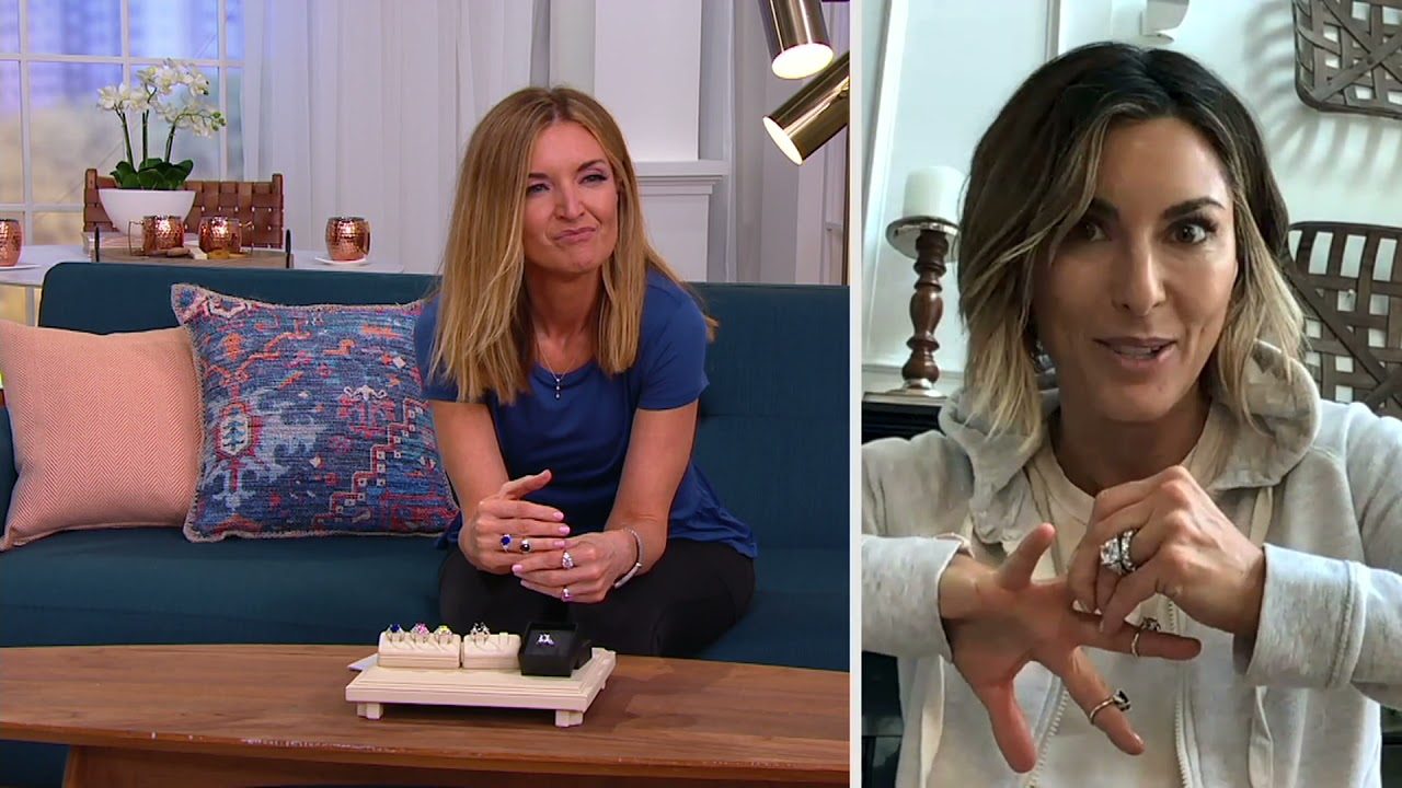 Diamonique x Amy Stran Colorful Cuts Ring, Platinum Clad on QVC - YouTube