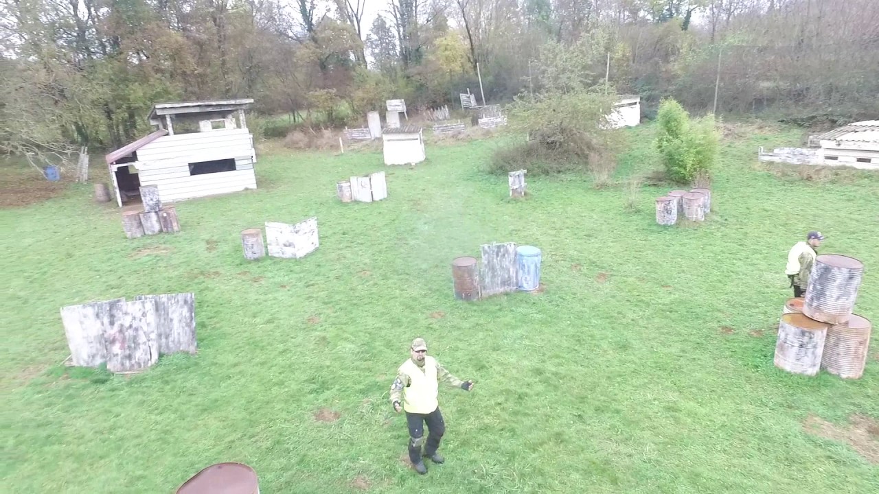 Terrain airsoft "Opération Battlesoft" a beaucroissant via drone - YouTube