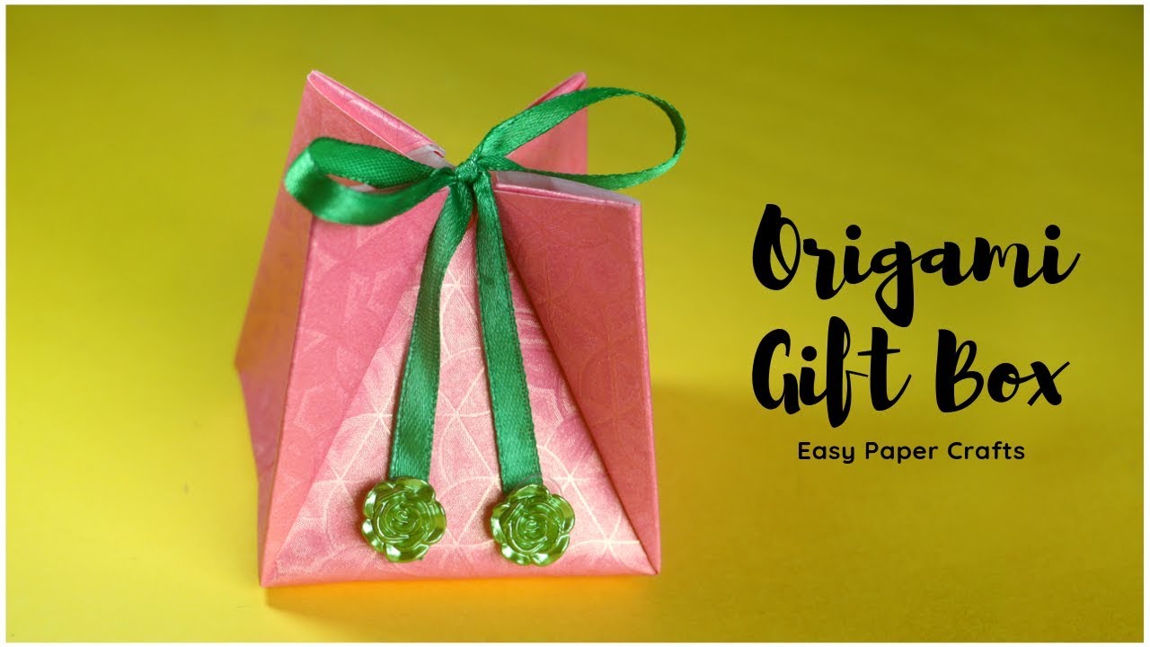 Origami Gift Box | How to Make Gift Box ? How to Make Gift Bag ? Paper ...