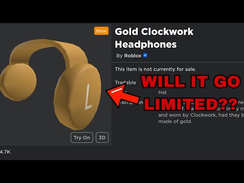 Roblox Gold Clockwork Headphones… (PREDICTION) - YouTube