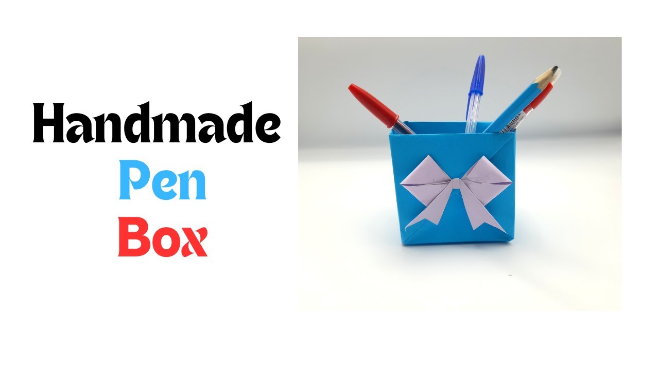How to Make a DIY Pen Box for Your Desk - YouTube