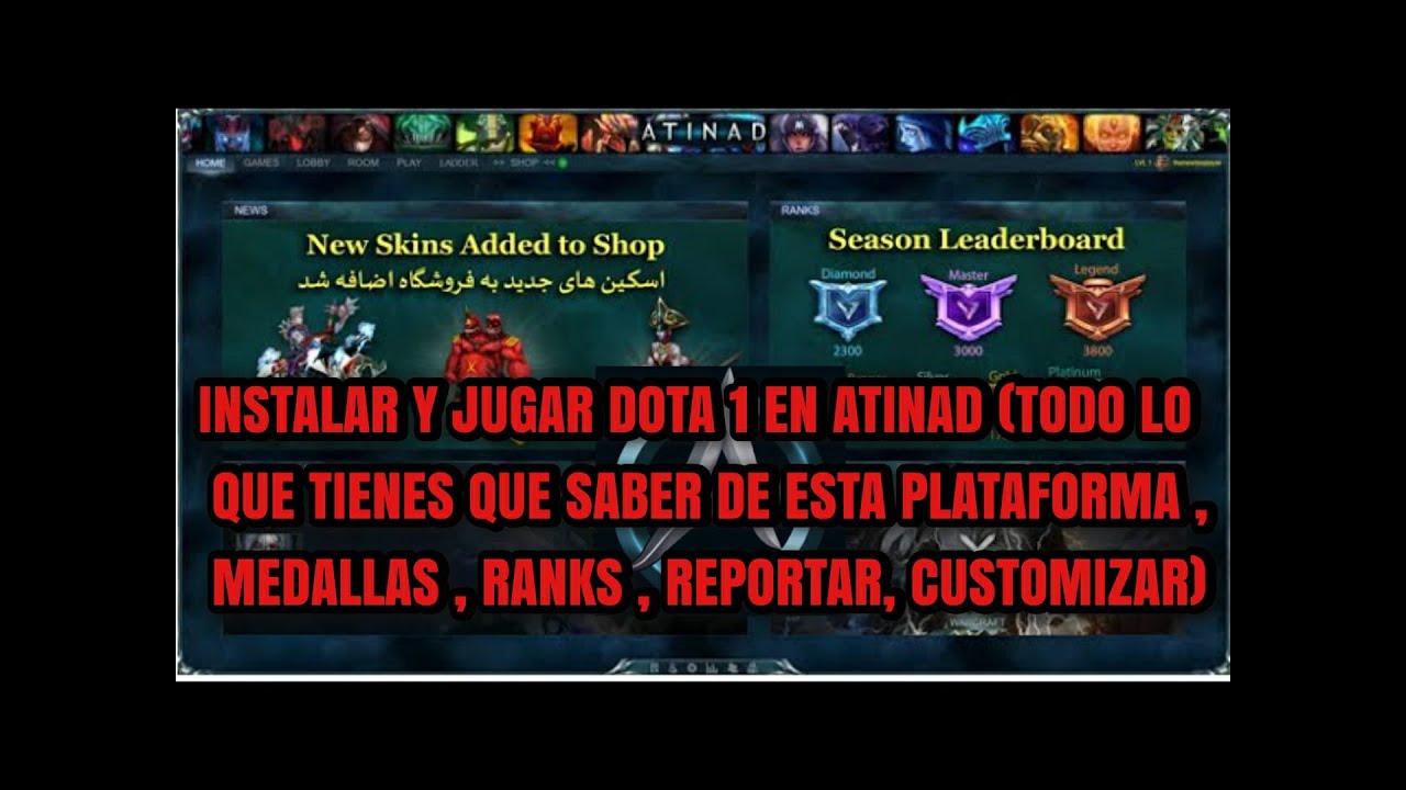 INSTALAR Y JUGAR DOTA 1 EN ATINAD 😈 PASO A PASO (DESCARGAR ATINAD ...