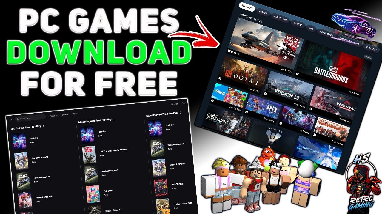 How To Download Free Games in PC & Laptop | Pc game free download ...