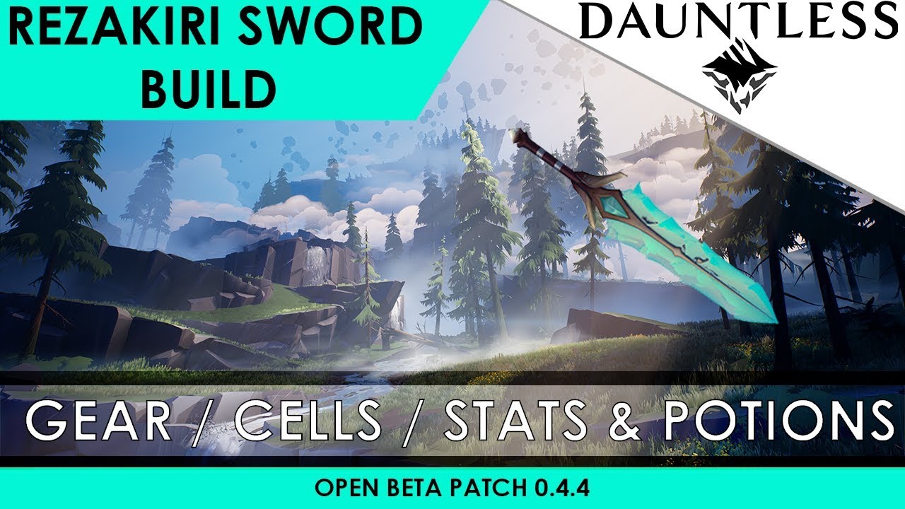 Dauntless - Rezakatana Build / Rezakiri Sword Build [Build Guide] - YouTube