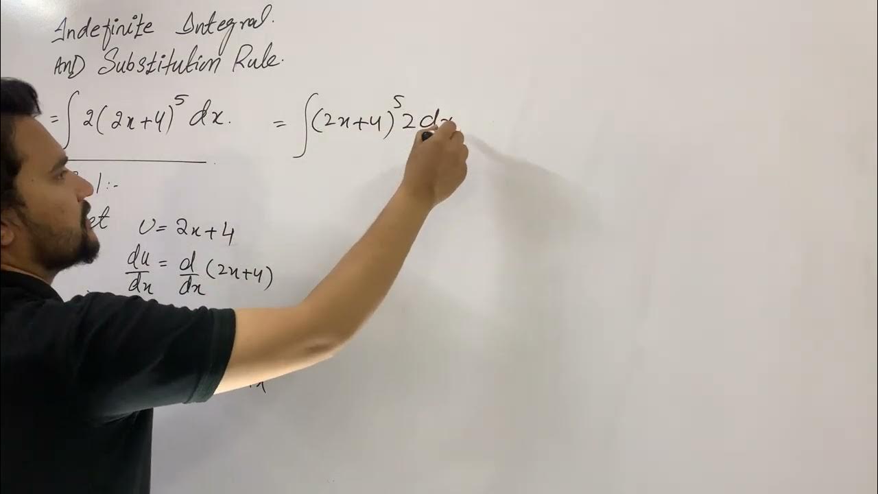 Indefinite integral in substitute rule - Calculus - YouTube