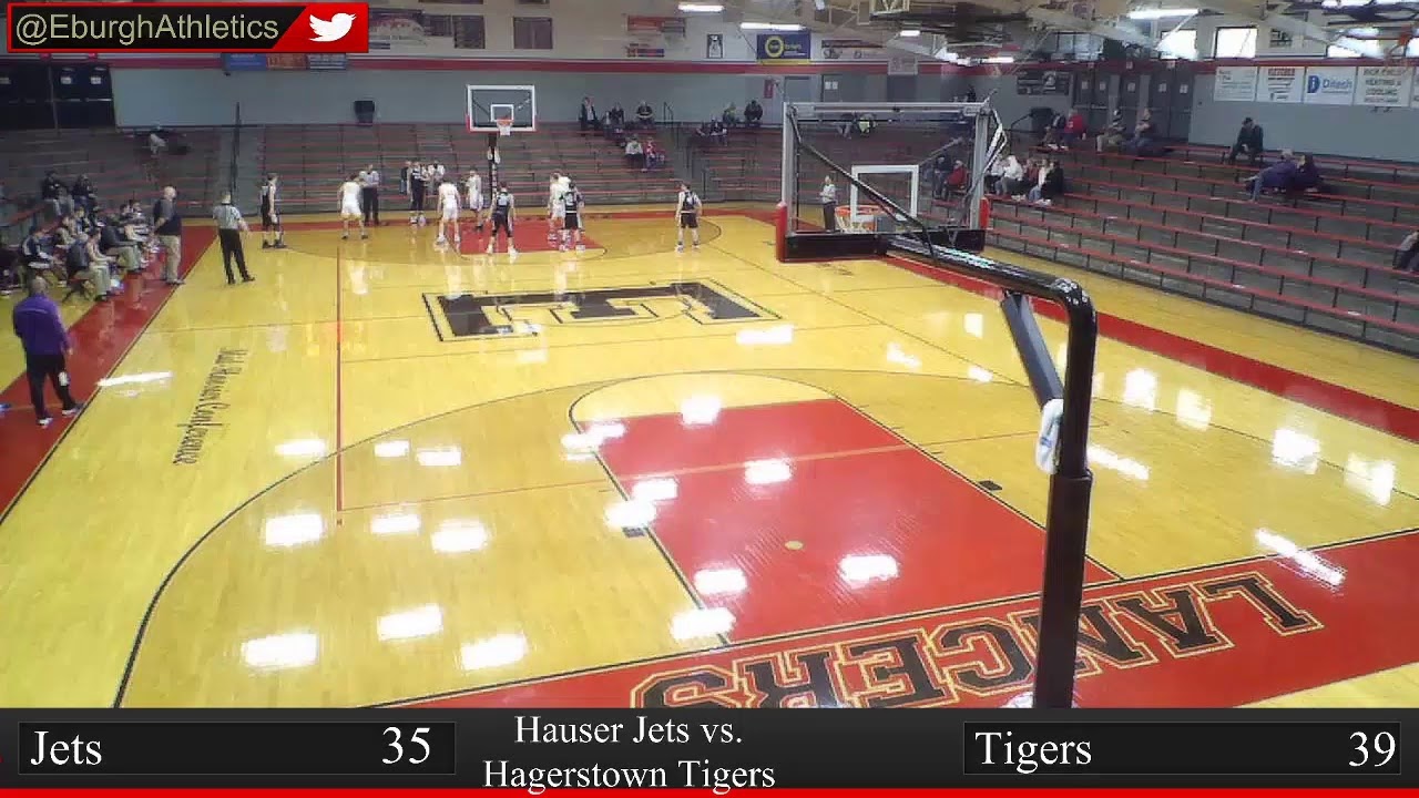 Boys Holiday Tourney Game 2 Hauser Jets vs. Hagerstown Tigers - YouTube