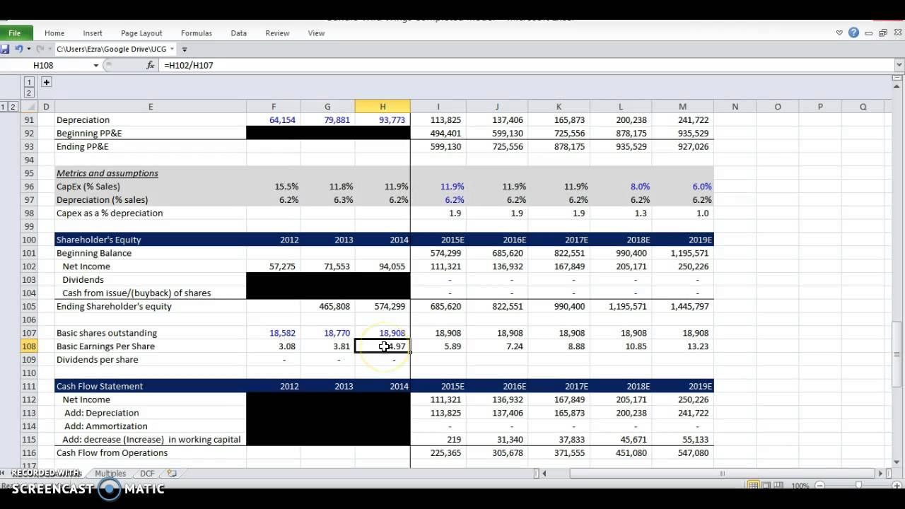 3 Statement Financial Modeling - Multiples Valuation - Step 9 - YouTube