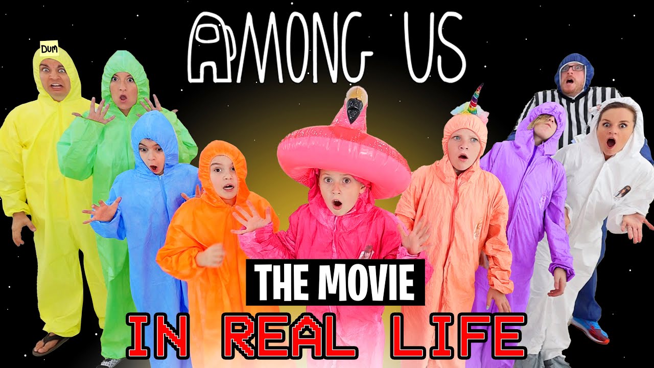 AMONG US IN REAL LIFE The Movie! (Funhouse Family, Noob Family) - YouTube
