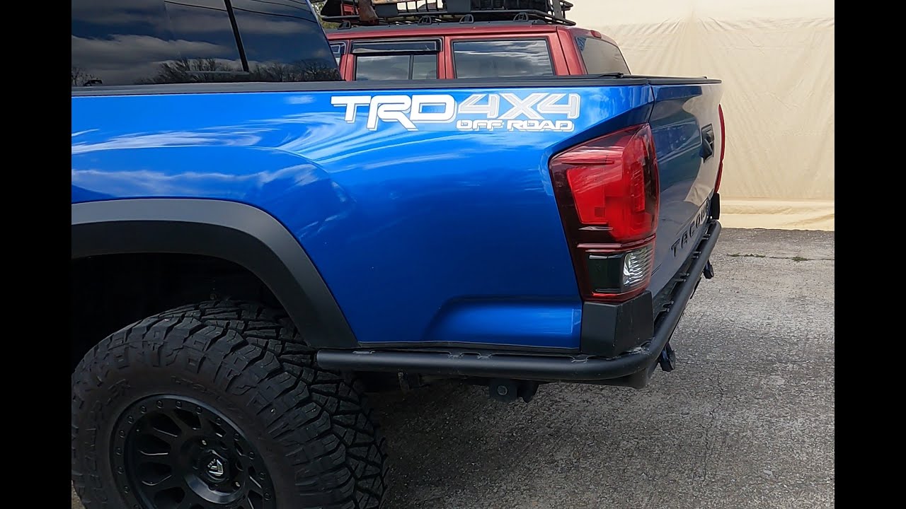 R4T Rear Bumper Tacoma TRD - YouTube