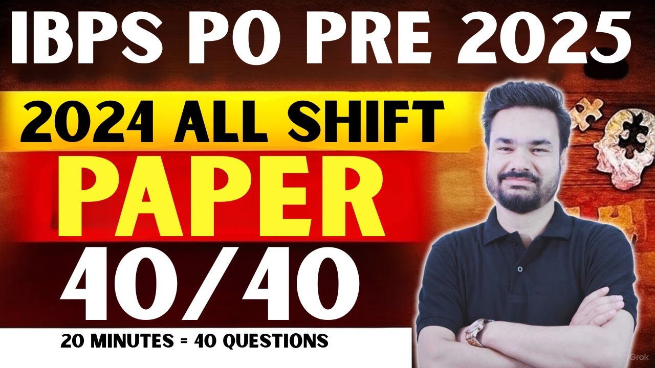 IBPS PO 2025 Prelims | IBPS PO Reasoning Mock Class| By Arpit Sir - YouTube