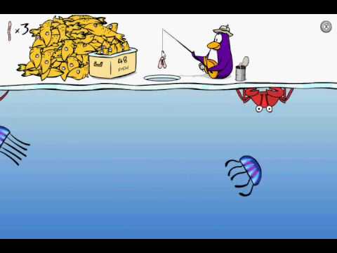 Club Penguin Ice Fishing - YouTube