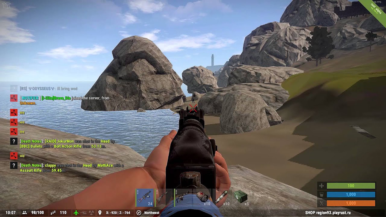 RUST - Checking out the AK - Control and recoil - YouTube