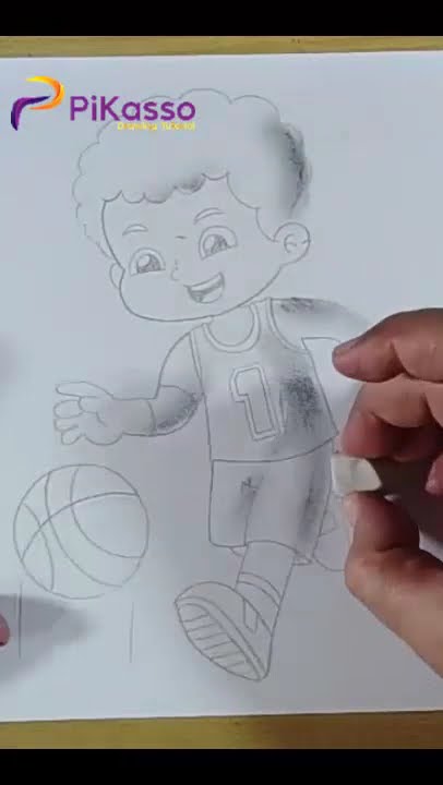 Shading Techniques for Drawing a Basketball Player Easy in Less Than ...