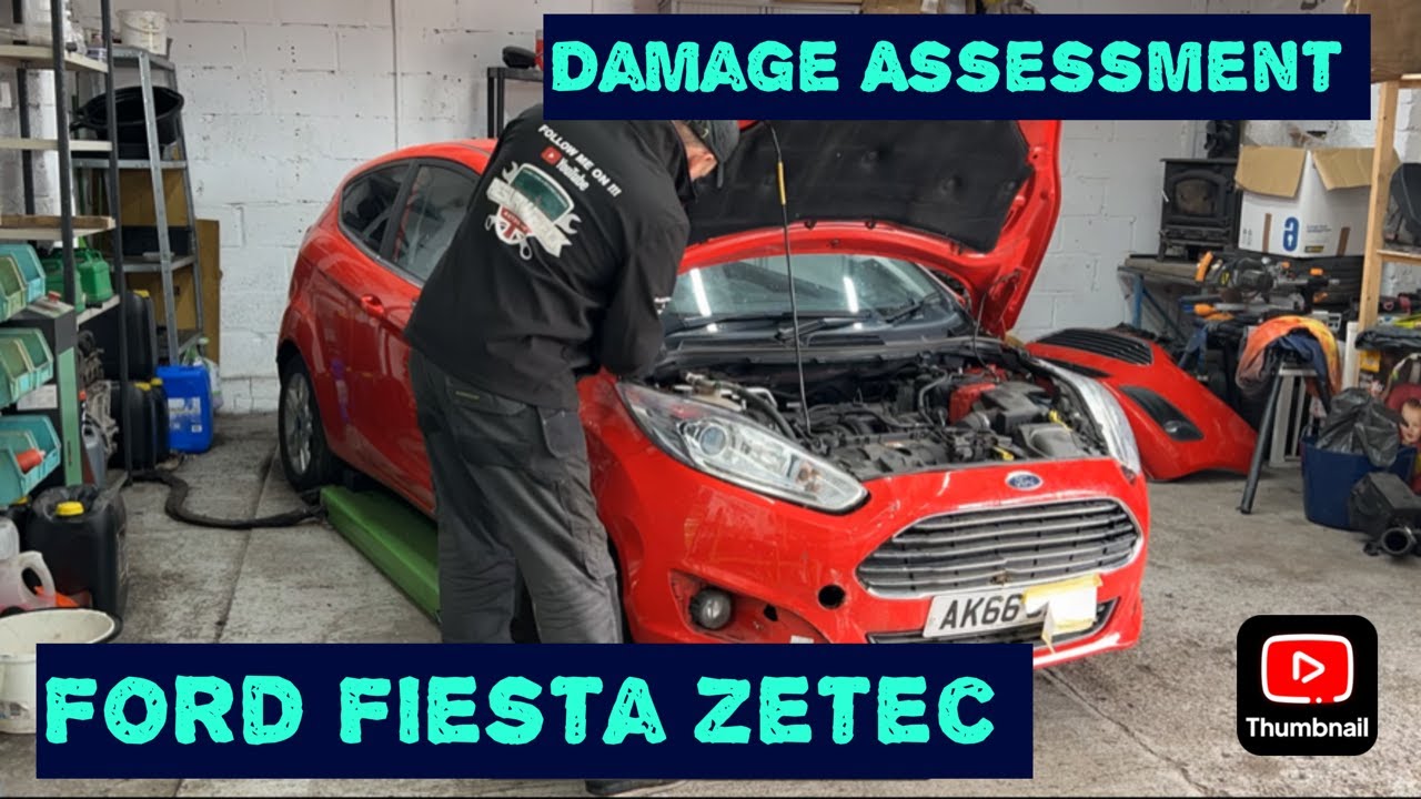 Ford Fiesta Zetec 2016 1.25 petrol Part 1 front End Off Damage ...