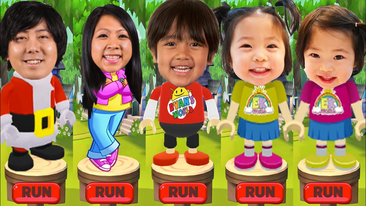 Tag with Ryan - Kaji Family All members Ryan Mom Dad Emma and Kate Run ...