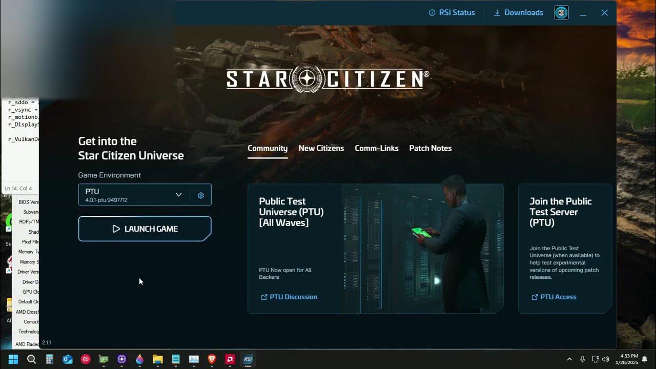 StarCitizen - @900p (/w SC built at 2160p -started at 1800p) VSR ONLY 2Gpu windows GPU/Vulkan ...