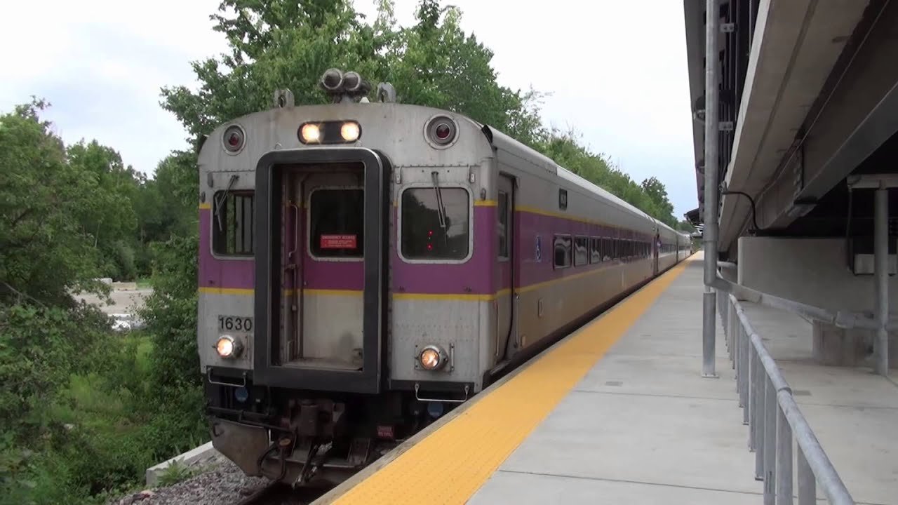 Littleton, MA: MBTA Commuter Train (1011) Outbound to Boston ...