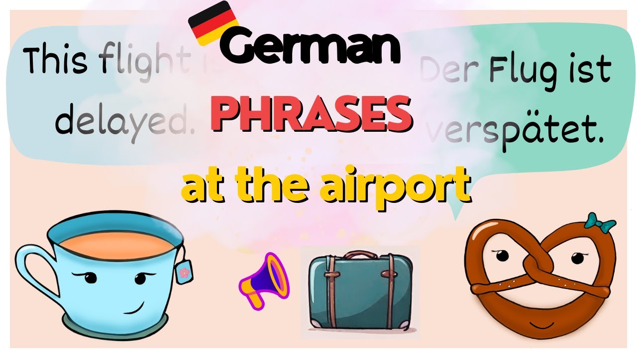 German Phrases | At the Airport | Learn German - YouTube