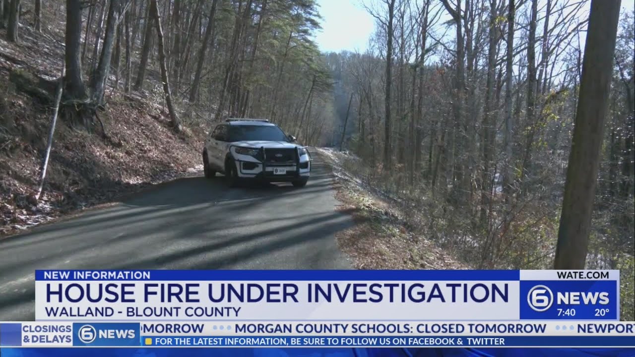 House fire under investigation in Blount County - YouTube