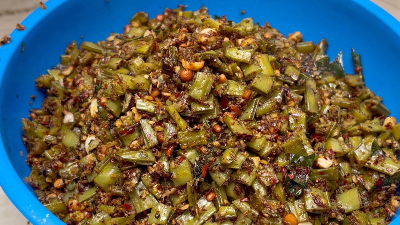 Easy Cluster Beans Fry | Street Foods Tv - YouTube