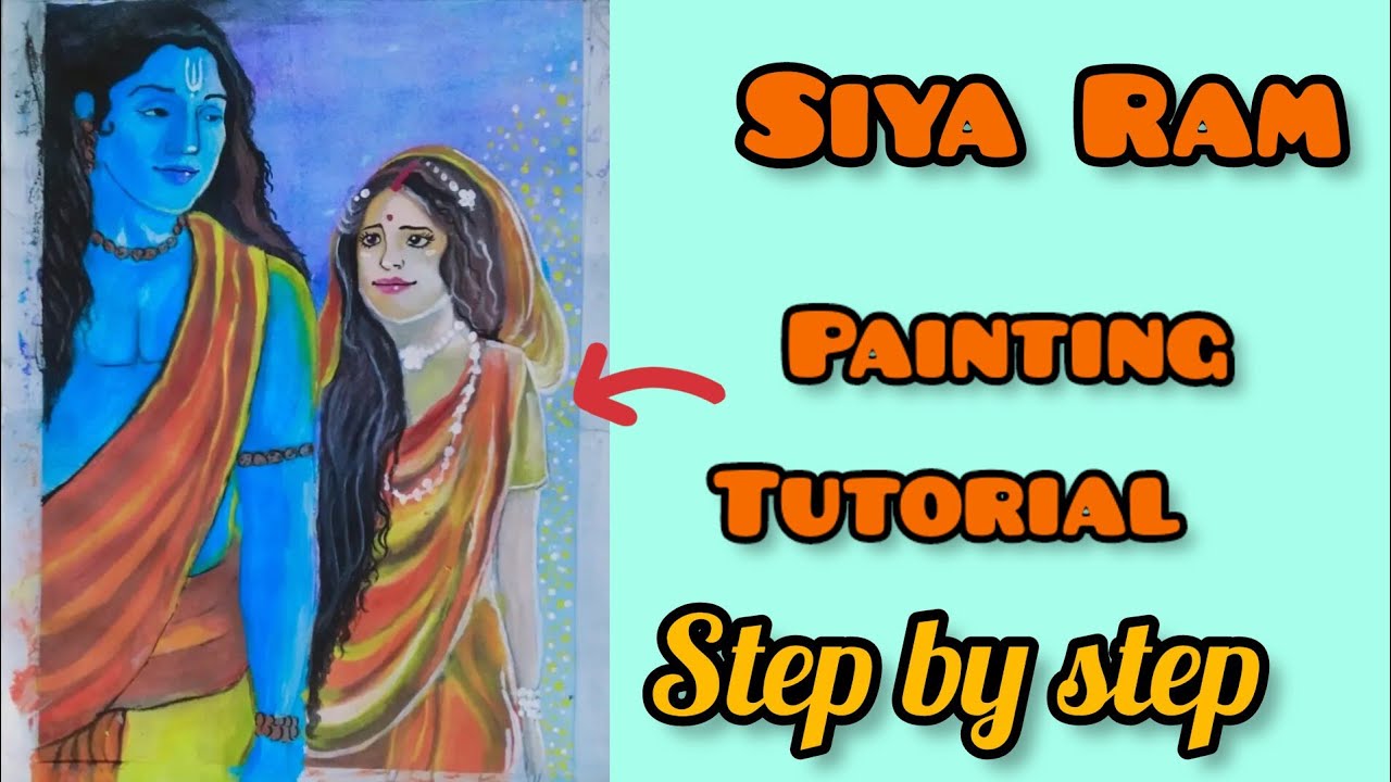 Ram Sita Drawing for Beginners | Easy Drawing of Shree Ram Sita Step by ...