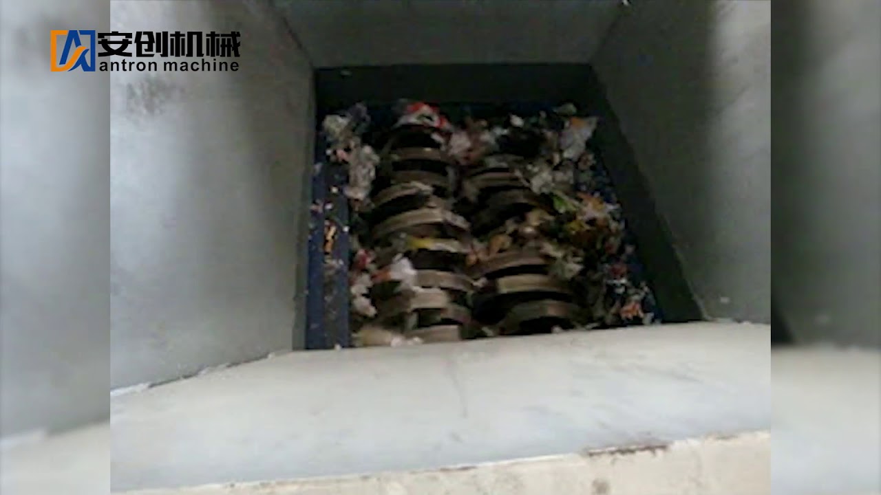 plastic double shaft shredder wood chipper shredder-plastic cursher ...