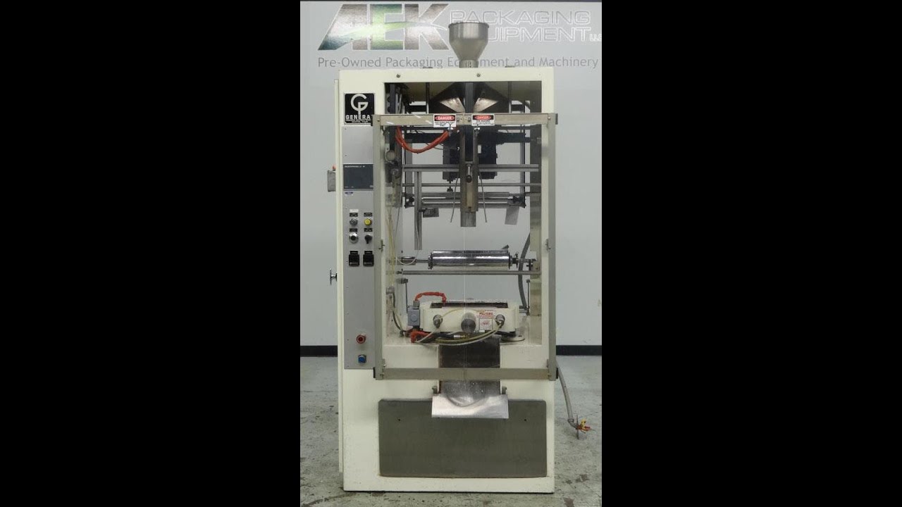 Used- General Packaging Machinery Model 80 AC Vertical Form Fill Seal ...