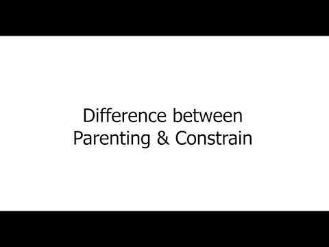Maya tutorial | Difference Between Parent And Parent Constrain || 3d ...