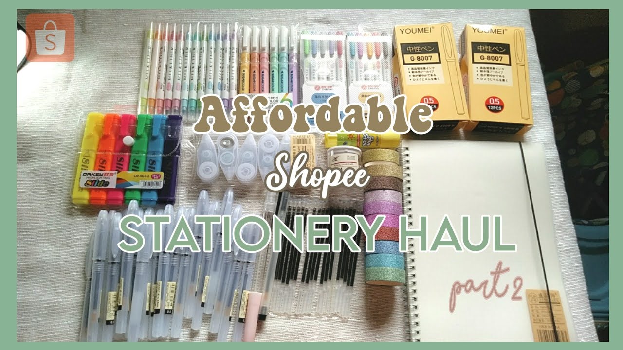 SHOPEE STATIONERY HAUL (highlighters,pens,notebooks) Philippines ...