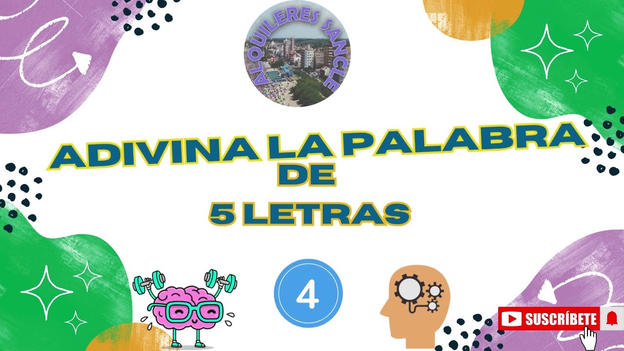 "¡ADIVINA LA PALABRA DE 5 LETRAS! ⏳¿ Serás capaz de adivinar todas?🧠4 ...