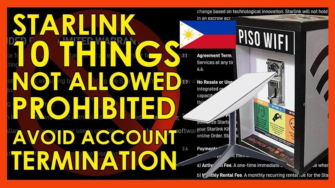 STARLINK 10 THINGS NOT ALLOWED OR PROHIBITED | GUIDE TO AVOID ACCOUNT ...