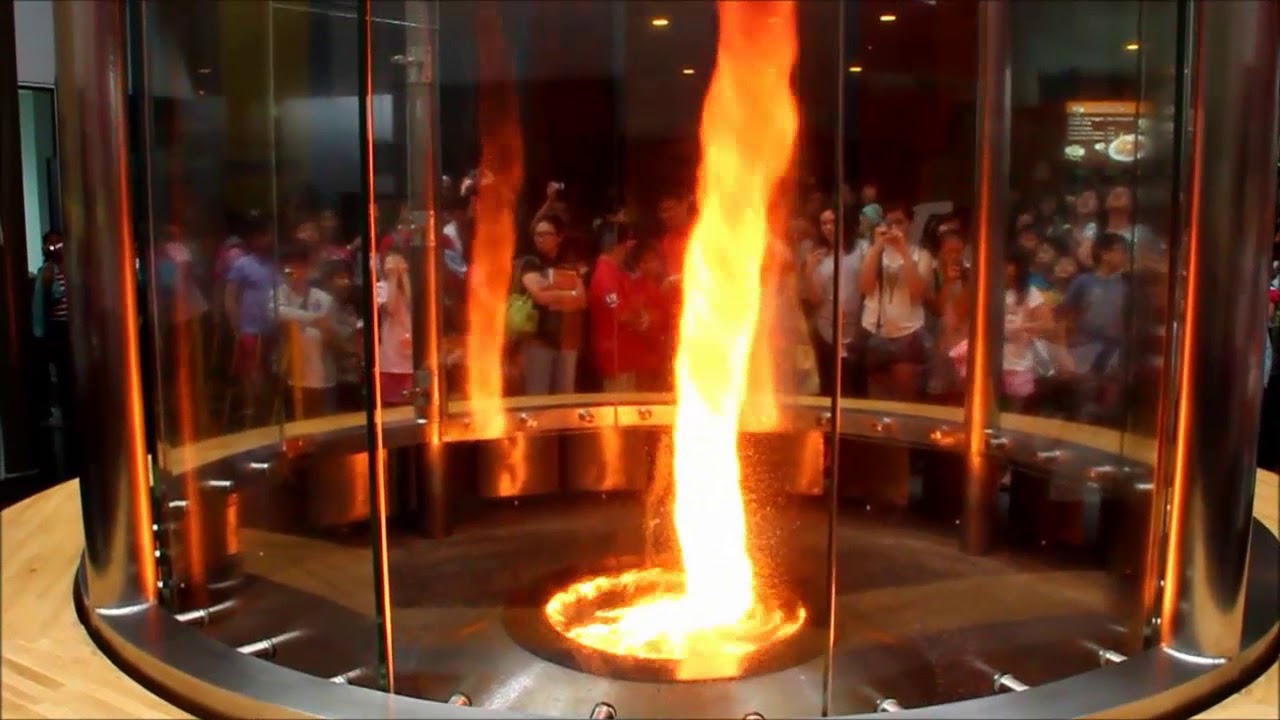 Fire Tornado Science Demonstration Show - YouTube