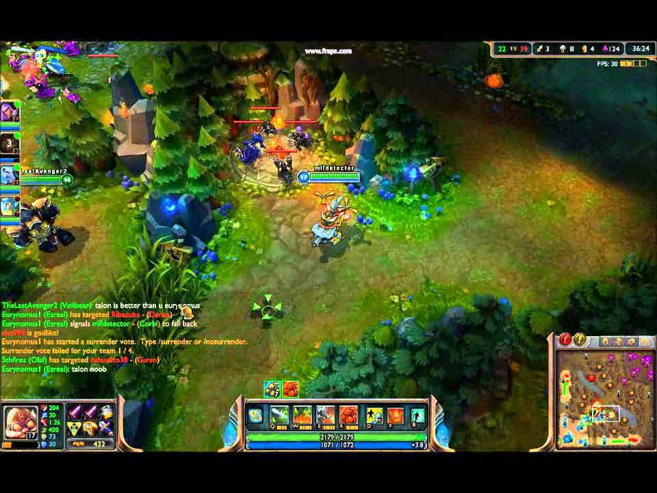 First League of Legends game play - YouTube