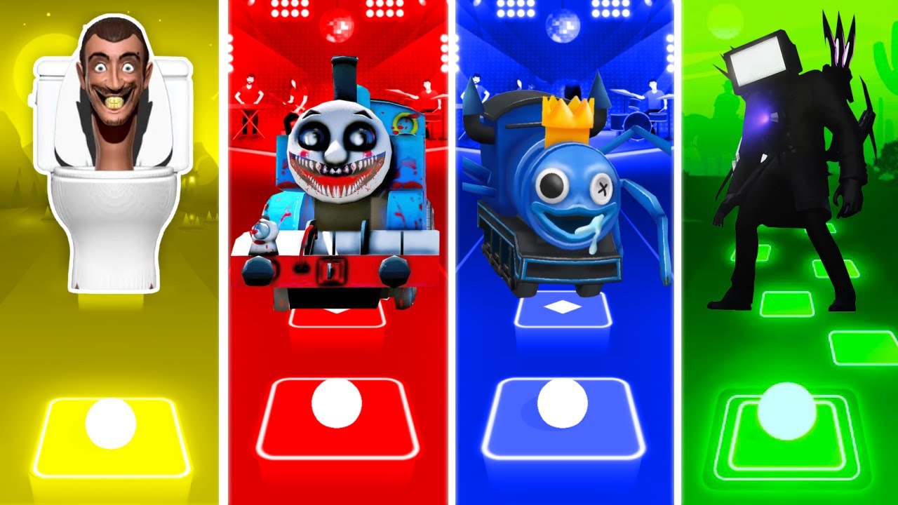 Skibidi toilet Vs Thomas The Train exe Vs Rainbow Choo Choo Charles ...