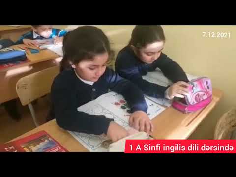 1 A Sinfi ingilis dili dərsində qısa fraqment.#Əli və #sinifyoldaşları