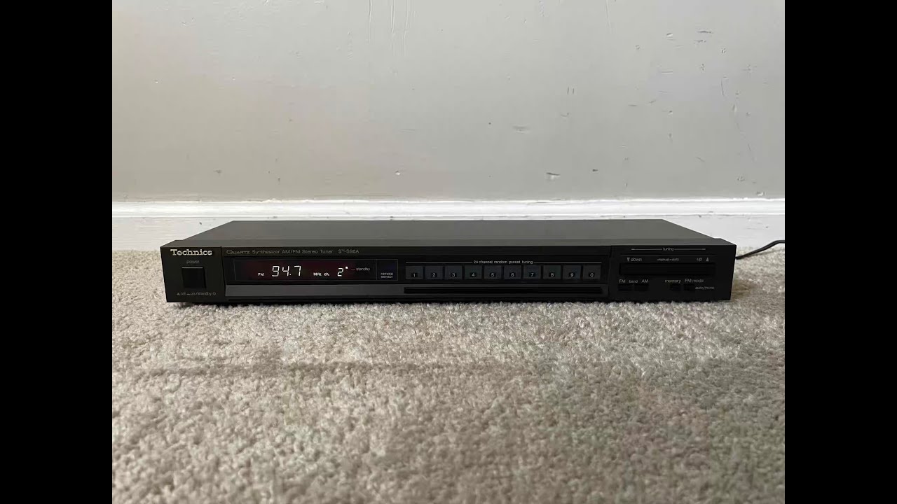 Technics ST-S98A AM FM Home Stereo Digital Radio Tuner - YouTube