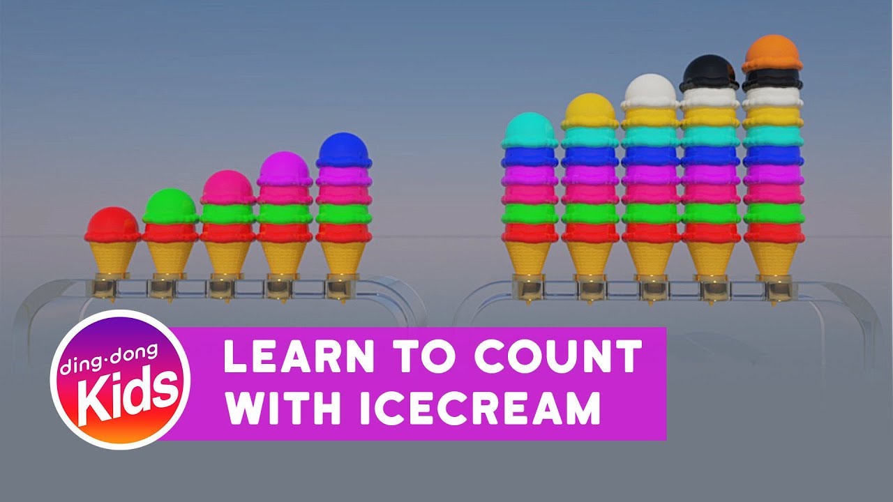 Learn To Count with Icecream 1 to 10 | Counting icecream video - YouTube