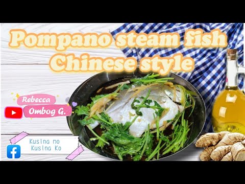 Steam Pompano Fish (chinese style) - YouTube