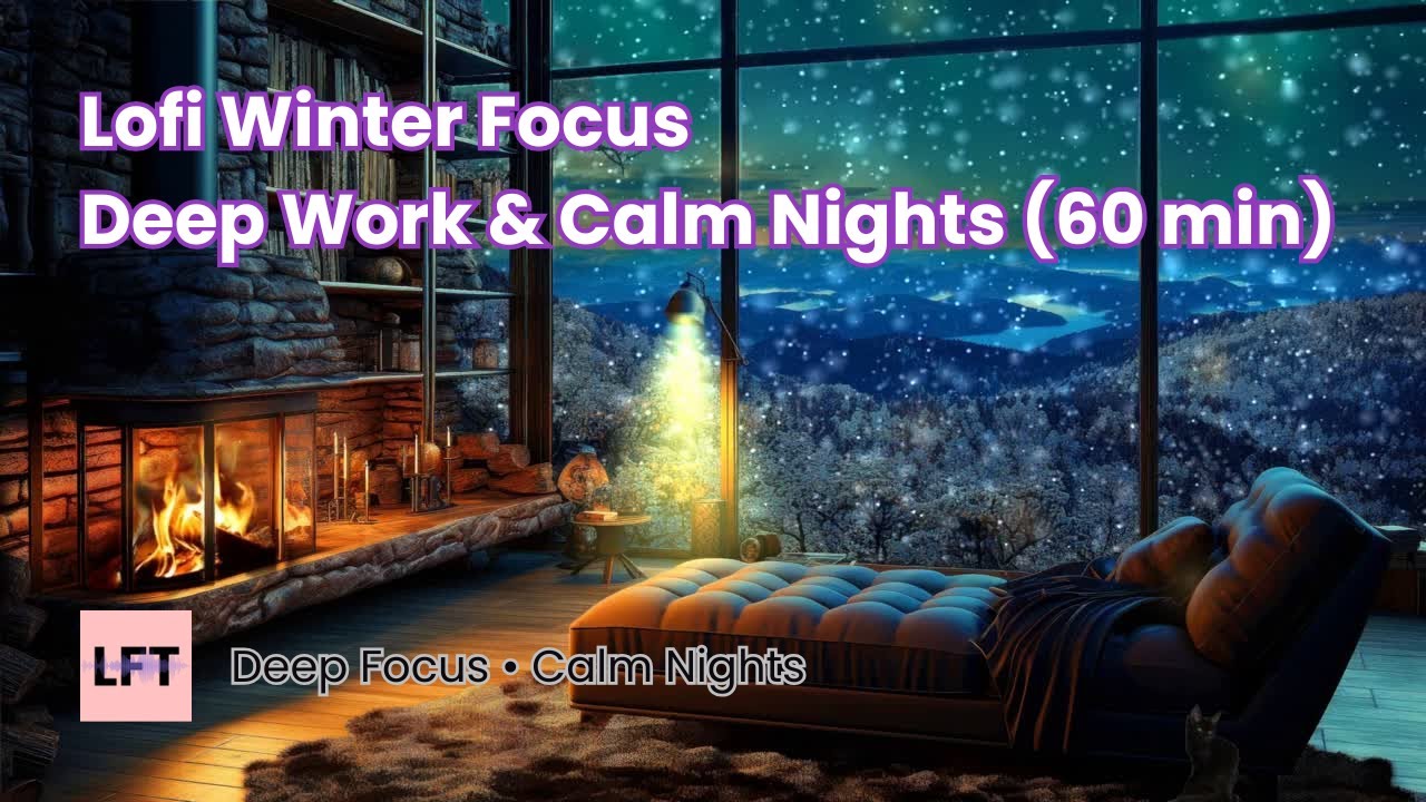 Lofi Winter Focus ️☕ | Deep Work & Calm Nights (60 min) - YouTube