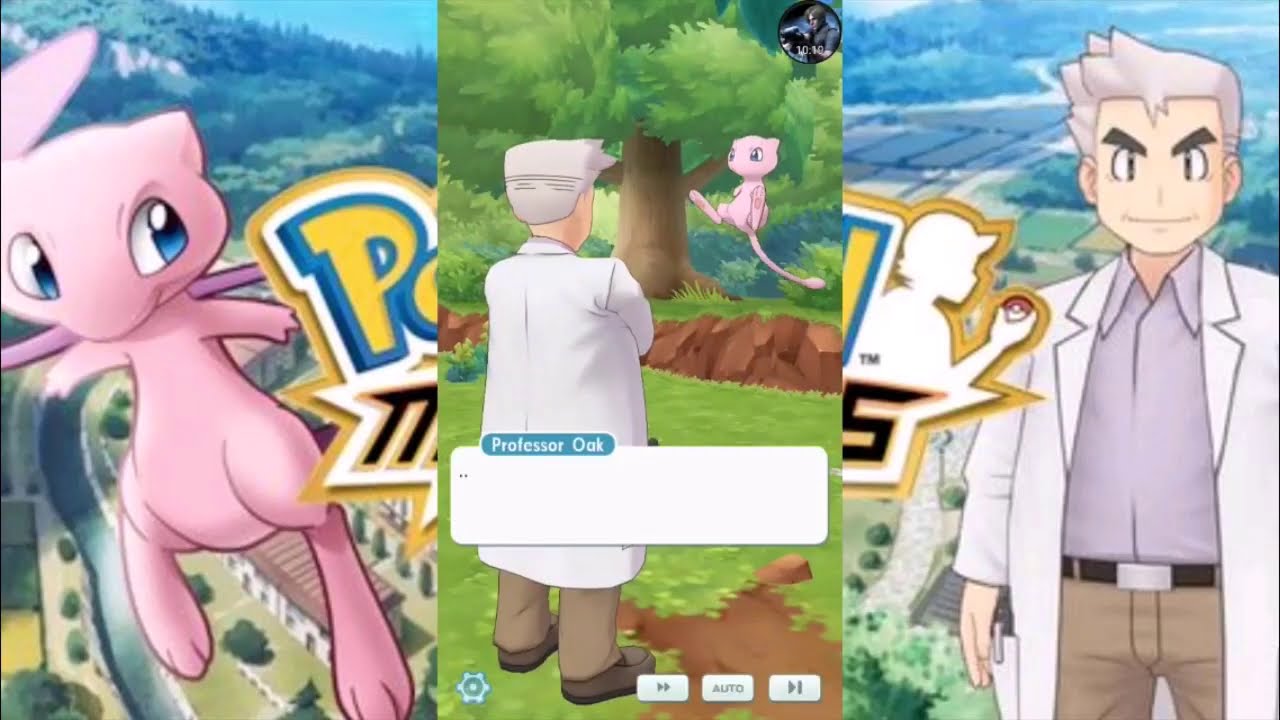 Pokemon Masters EX How Mew met Professor Oak Full Story - YouTube