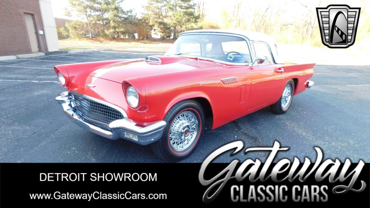 1957 Ford Thunderbird Gateway Classic Cars Detroit #2067 DET - YouTube