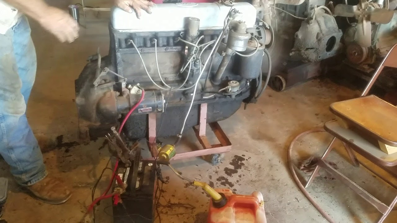 1954 GMC 248 Inline 6 engine - YouTube