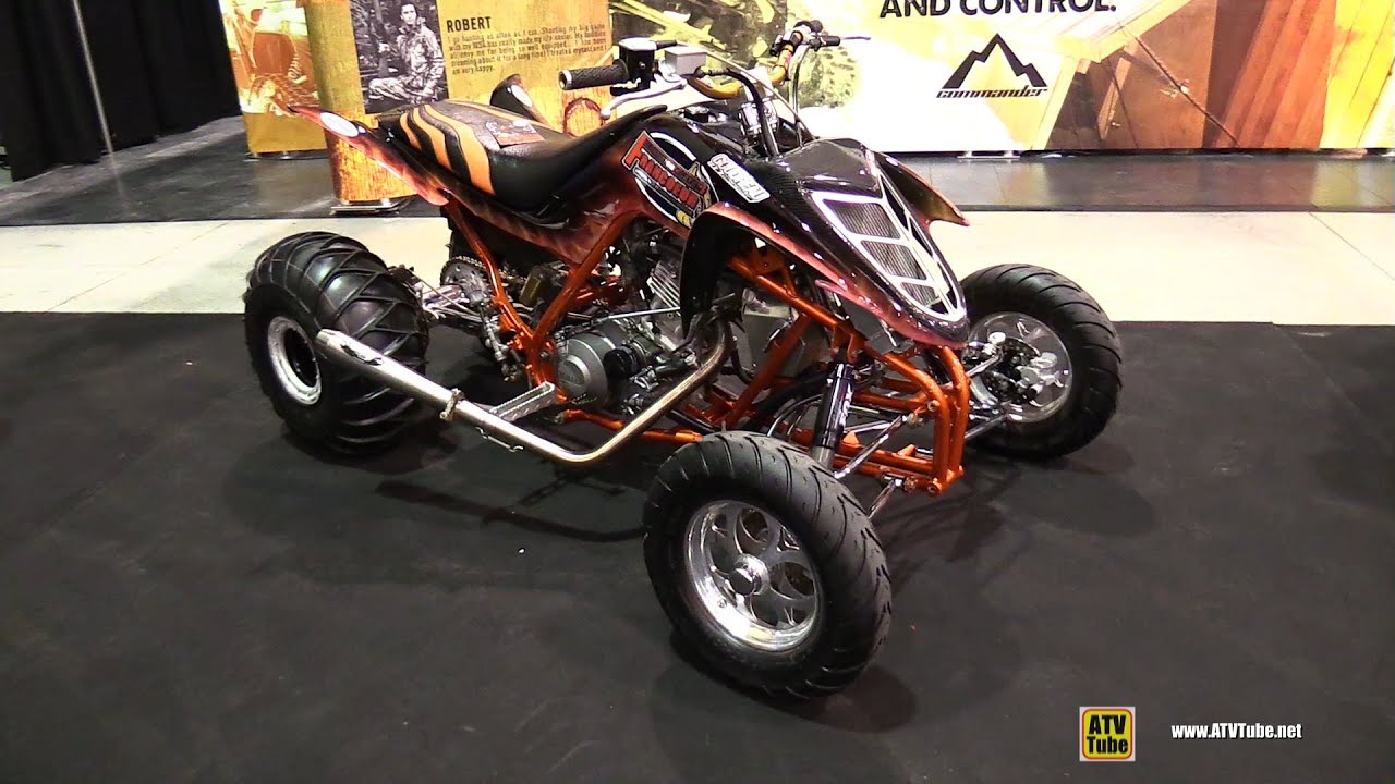 Yamaha Raptor Custom ATV - Walkaround - 2014 St Hyacinthe ATV Show ...