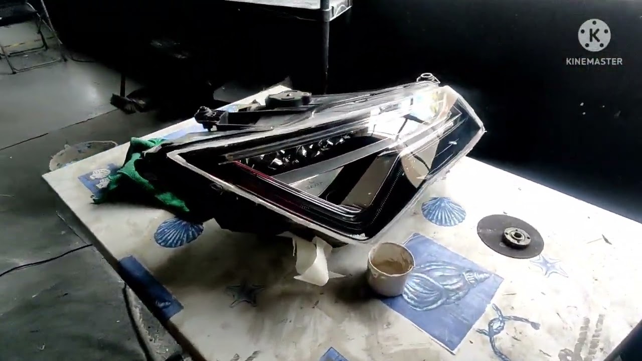 faros rotos reparación proceso y herramientas - YouTube