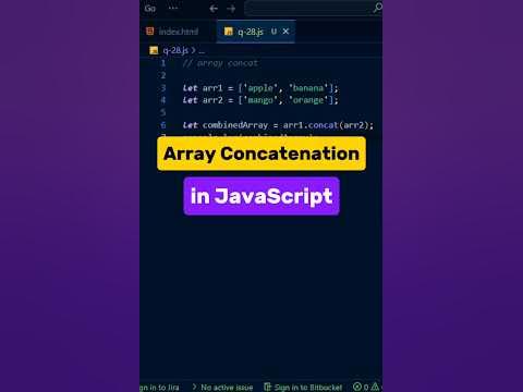 Array Concatenation in Javascript Interview Question Day -27#javascript ...