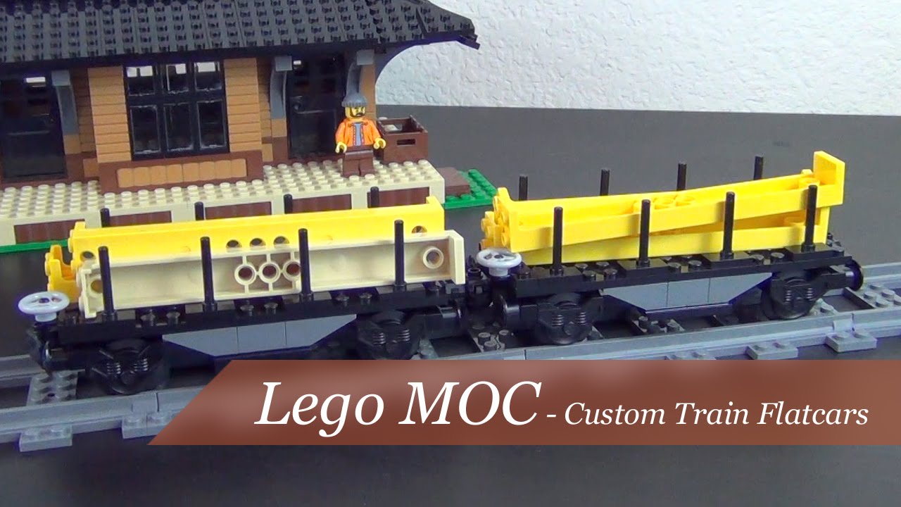 Custom Lego Train Flatcars - Moc Monday - YouTube