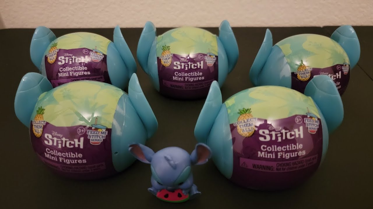 Disney Feed Me Stitch Series Mini Figures Collectible Blind Bag Opening ...