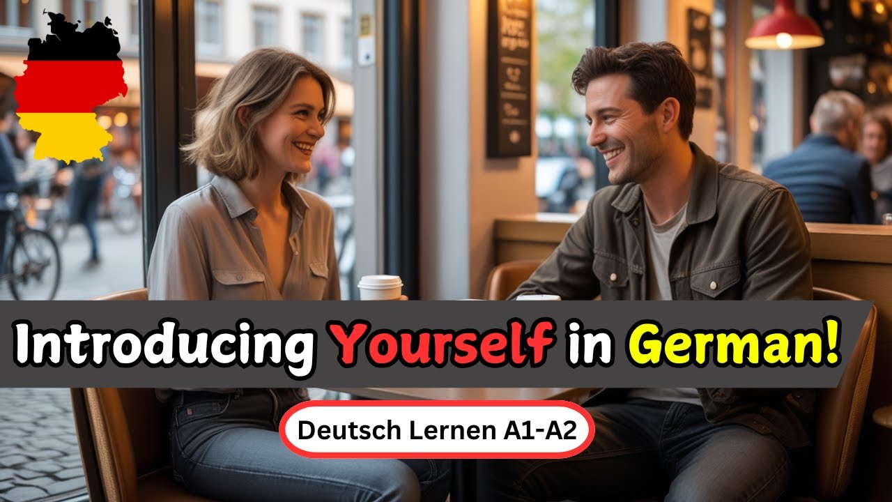 German A1 Conversation: Introducing Yourself | Easy Dialogue for ...