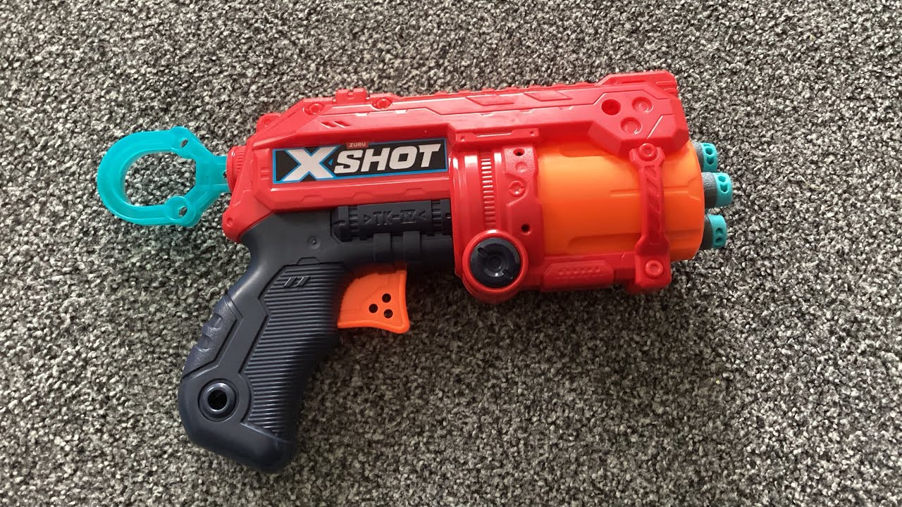 XShot nerf gun fury 4 - YouTube