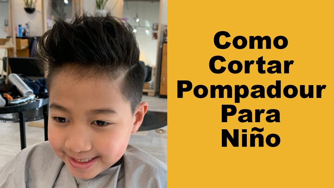 Como Cortar Cabello Para Niño Pompadour Paso a Paso - YouTube